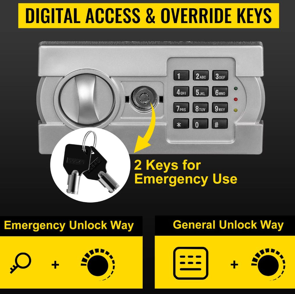 1.7 cbf Drop Depository Safe with electronic lock backup keys