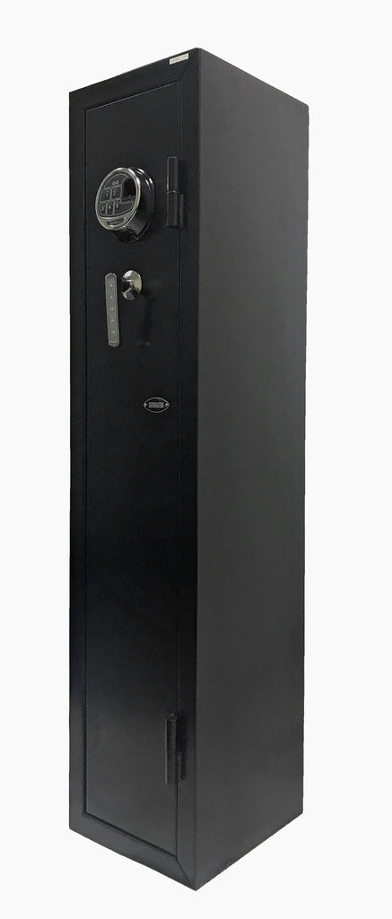 Gun Safe Rifle Cabinet with Quick Access Biometric Lock and Backup Keys